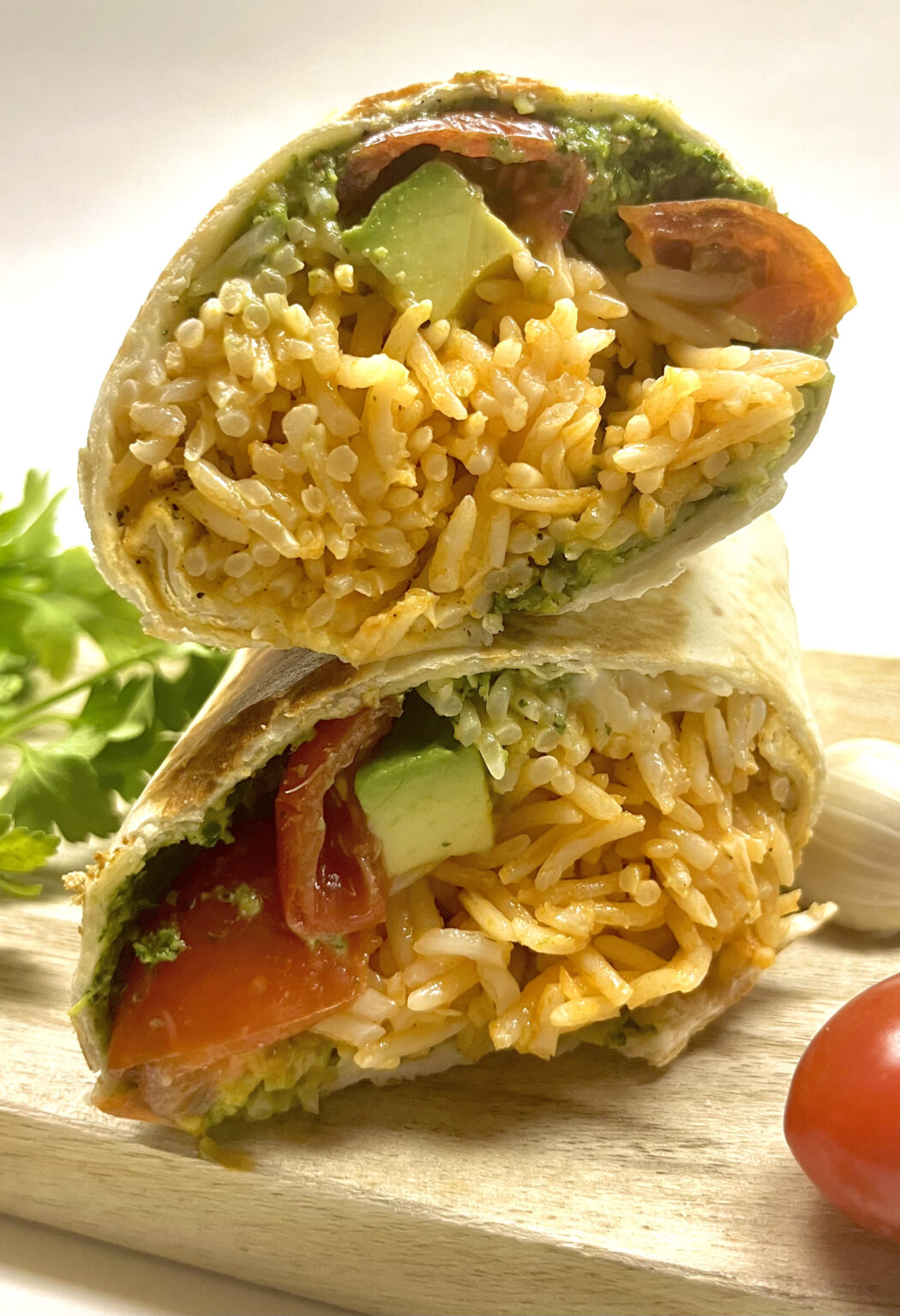 Buffalo Pesto Burrito - Zesty Zahra
